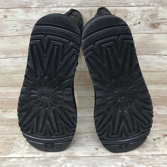 UGG | Shoes | Ugg Classic Short Cosmo Sequin Black Boot Size 6 | Poshmark